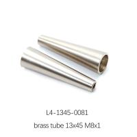 China 13x45mm Brass Light Fixture Connector Tube with M8x1 Internal Thread for sale