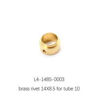 China 14x8.5mm Brass Rivet for 10mm Tube OD Corrosion Resistant Lighting Fixture Fastener for sale