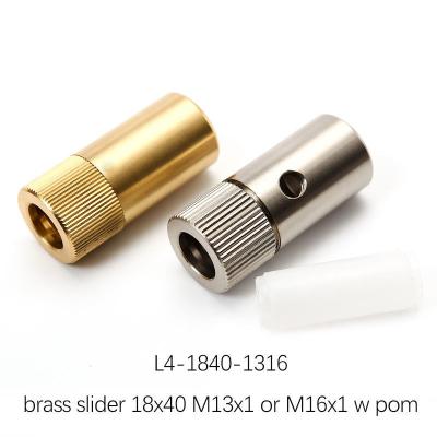 China 18x40mm Brass Slider with POM Insert M13x1 M16x1 Thread for Lighting Fixtures for sale