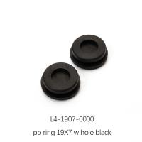 China 19x7mm Black Finish Copper PP Ring with Hole for Lighting Fixture Connections for sale