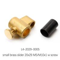 China 20x29mm Brass Slider M5 M10x1 Thread Corrosion Resistant Lighting Fixture Connector for sale