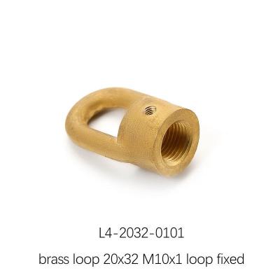 China 20x32mm Brass Fixed Loop M10x1 Thread for Corrosion Resistant Lighting Fixtures for sale