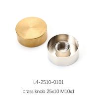 China Solid Brass Knob 25x10mm M10x1 Thread for Corrosion Resistant Lighting Fixture Assembly for sale