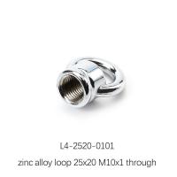 China Zinc Alloy Loop 25x20mm M10x1 Thread Connector for Lighting Fixture Suspension for sale