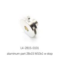 China Precision Aluminum Connector 28x15 mm M10x1 Thread Integrated Stop for Lighting Fixtures for sale