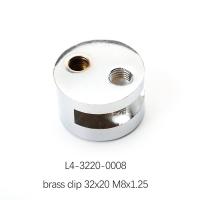 China 32x20mm M8x1.25 Brass Grip Connector Precision Machined Corrosion Resistant Lighting Fixture Part for sale