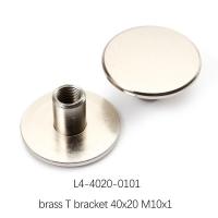 China Brass T Bracket 40x20 M10x1 Corrosion Resistant T Shaped Connection Bracket High Conductivity for sale