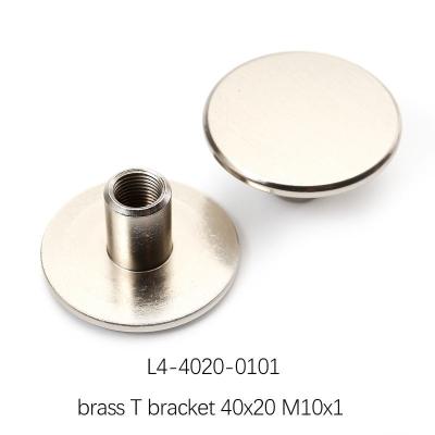 China Brass T Bracket 40x20 M10x1 Corrosion Resistant T Shaped Connection Bracket High Conductivity for sale
