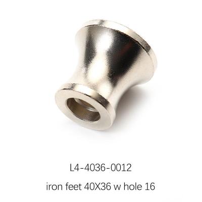 China Cast Iron Lighting Fixture Base 40x36mm with 16mm Hole Structural Connector for sale