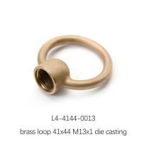 China Precision Die Cast Brass Loop 41x44mm M13x1 Thread for Corrosion Resistant Lighting Connectors for sale