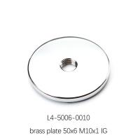 China 50x6mm Brass Light Fixture Plate M10x1 Internal Thread for Custom Luminaires for sale