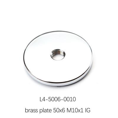 China 50x6mm Brass Light Fixture Plate M10x1 Internal Thread for Custom Luminaires for sale