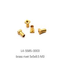 China Brass Rivet 5x5x8.5 M3 for Lighting Fixtures Corrosion Resistant High Conductivity for sale