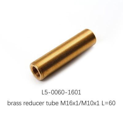 China Anti Corrosion Brass Reducer Tube M16x1 to M10x1 60mm Length for sale