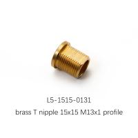 China Brass T Nipple 15x15 M13x1 Threaded Tee for Light Fittings for sale