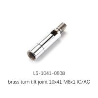 China Brass Turn Tilt Joint 10x41 M8x1 IG/AG 360 Degree Rotation Tilt Lock for Luminaire Assembly for sale