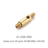 China Brass Turn Tilt Joint 10x38 M8x1 AG/AG for Adjustable Lighting Fixtures for sale