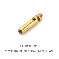 China Brass Turn Tilt Joint 10x45 M8x1 Adjustable Connector for IG AG Lighting Fixtures for sale