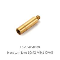 China Brass Turn Tilt Joint 10x42mm M8x1 Internal Thread for Adjustable Lighting Fixtures for sale