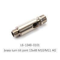 China Brass Turn Tilt Joint 13x48mm M10 M11 Dual Thread 360 Degree Rotation Lighting for sale