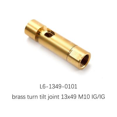 China Brass Turn Tilt Joint 13x49mm M10 360° Rotation 180° Tilt Corrosion Resistant for Lighting Fixtures for sale