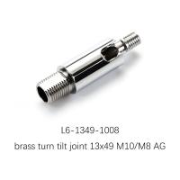 China Brass Turn Tilt Joint 13x49 M10 M8 Anti-Tarnish AG Plating for Adjustable Lighting Fixtures for sale