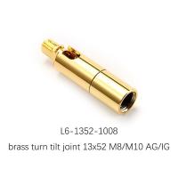 China Brass Turn Tilt Joint 13x52 M8 M10 360 Degree Rotation Tilt Adjustment for Lighting Fixtures for sale