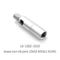 China Brass Swivel Joint 13x52 M10x1 Dual-Axis Adjustable Corrosion Resistant for Lighting Fixtures for sale