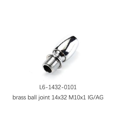 China Brass Ball Joint 14x32 M10x1 Leak Proof for Lighting Fixtures for sale
