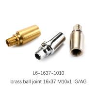 China Brass Ball Joint 16x37 M10x1 Corrosion Resistant Swivel Connector for Lighting Fixtures for sale