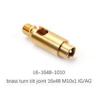 China Brass Turn Tilt Joint 16x48 M10x1 360 Degree Rotation Adjustable Tilt Lighting for sale