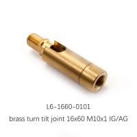 China Brass Swivel Joint M10x1 Thread 360 Degree Rotation for Adjustable Lighting Fixtures for sale