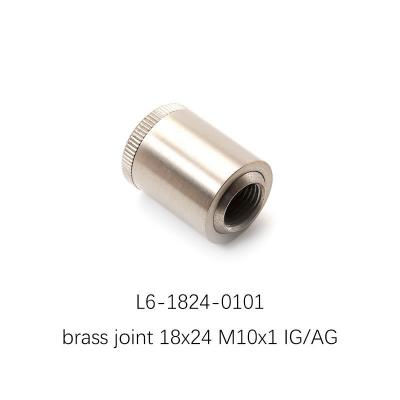 China Solid Brass Swivel Joint 18x24mm M10x1 Thread for Chandelier Pendant Light Connector for sale