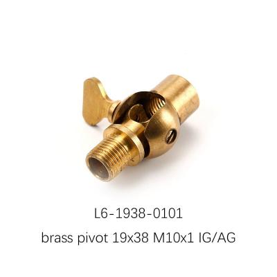 China Brass Pivot 19x38mm M10x1 Thread for Corrosion Resistant Lighting Fixtures for sale
