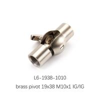 China Lighting Precision Brass Pivot 19x38 M10x1 With Internal / External Threading for sale
