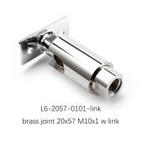 China Brass Swivel Joint 20x57mm M10x1 with Link for Lighting Fixtures for sale