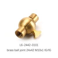 China Brass Ball Joint 24x42mm M10x1 360 Degree Swivel for Lighting Fixtures for sale