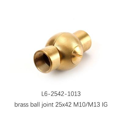 China Brass Ball Joint 25x42mm M10 M13 Thread Adjustable Swivel Connector for Professional Lighting for sale