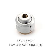China M8x1 Internal Thread Brass Joint 27x26mm Corrosion Resistant for Lighting Fixtures for sale
