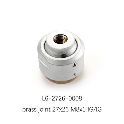 China M8x1 Internal Thread Brass Joint 27x26mm Corrosion Resistant for Lighting Fixtures for sale