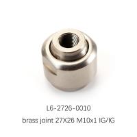 China Brass Joint 27x26mm M10x1 Internal Thread for Corrosion Resistant Lighting Fixtures for sale