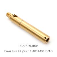 China Brass Turn Tilt Joint 16x103 M10 360° Rotation Tilt Adjustment for Corrosion Resistant Lighting Fixtures for sale