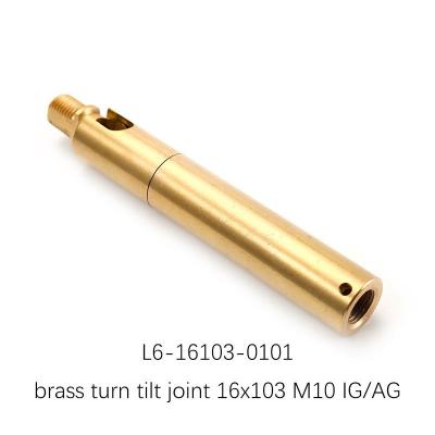 China Brass Turn Tilt Joint 16x103 M10 360° Rotation Tilt Adjustment for Corrosion Resistant Lighting Fixtures for sale