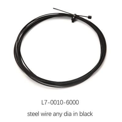 China Customizable Diameter Black Steel Wire High Tensile Strength 400-1500 MPa for Lighting Fixtures for sale