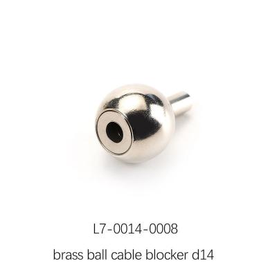 China D14 Solid Brass Cable Blocker 14mm for Pendant Lighting Cable Management for sale