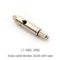 China Solid Brass Cable Blocker M10x45mm with End Caps for Lighting Systems for sale