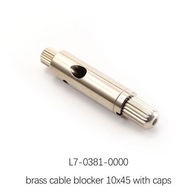 China Solid Brass Cable Blocker M10x45mm with End Caps for Lighting Systems for sale