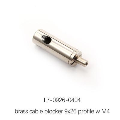 China Brass Cable Gripper 9x26mm M4 Thread for Lighting Fixtures Strain Relief for sale