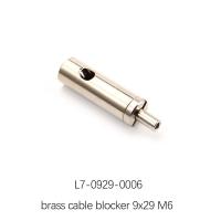 China M6 Internal Thread Brass Cable Blocker 9x29mm for Secure Cable Management for sale