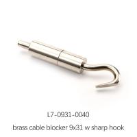 China Brass Cable Gripper 9x31mm with Sharp Hook for Lighting Fixtures for sale